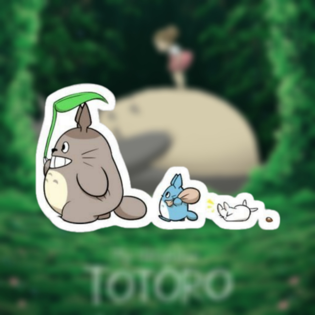 Jual Stiker TOTORO Ghibli Edition Waterproof | Stiker Aesthetic ...