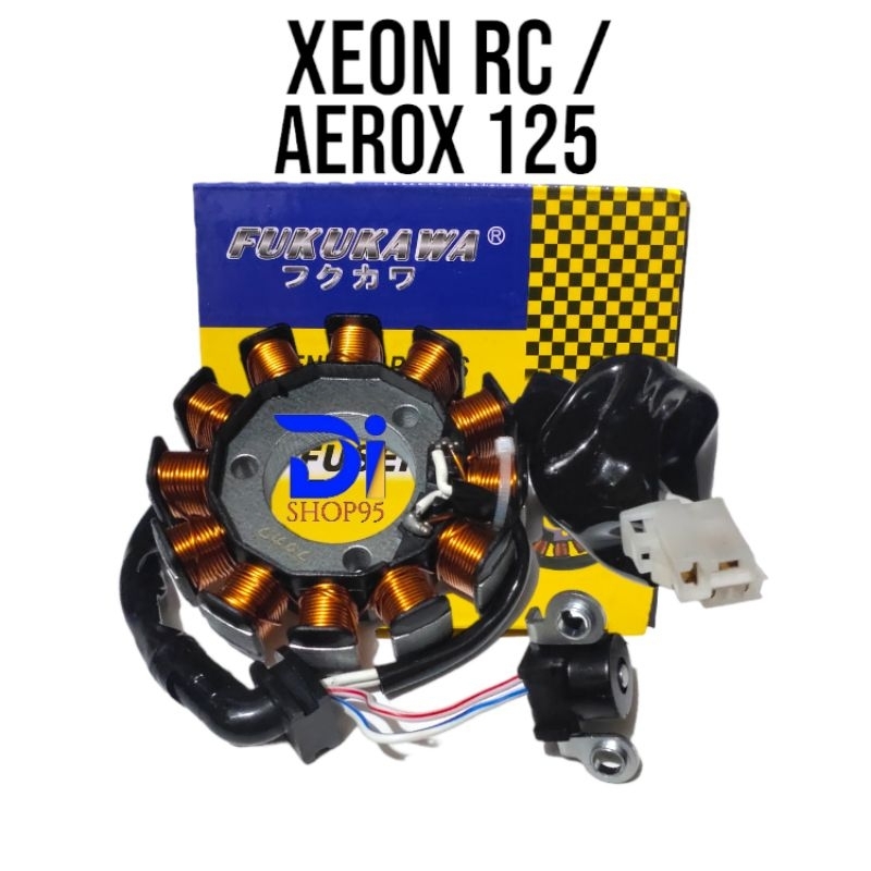 Jual SPULL ASSY FUKUKAWA XEON RC SPOOL KOMPLIT YAMAHA AEROX 125 SPUL PLUS PULSER SPOL STATOR ...