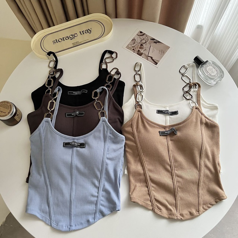 Jual Tanktop Wanita Korean Fashion Pakaian Atas Wanita (T157)/ Tank top ...