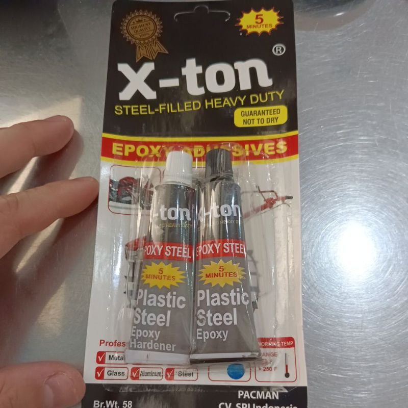 Jual lem besi x-tone / epoxy adhesives / plastic steel / lem besi 5 ...
