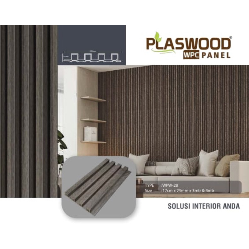 Jual Wall panel WPC 3m / Kisi kisi kayu / Backdrop wallpanel pvc bukan ...