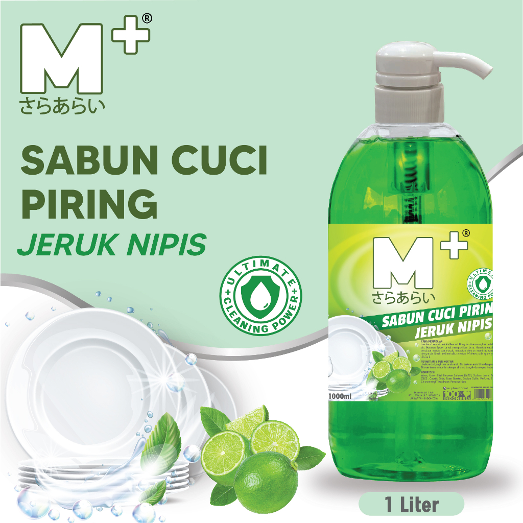 Jual M+ Sabun Cuci Piring Jeruk Nipis - 1 Liter | Shopee Indonesia
