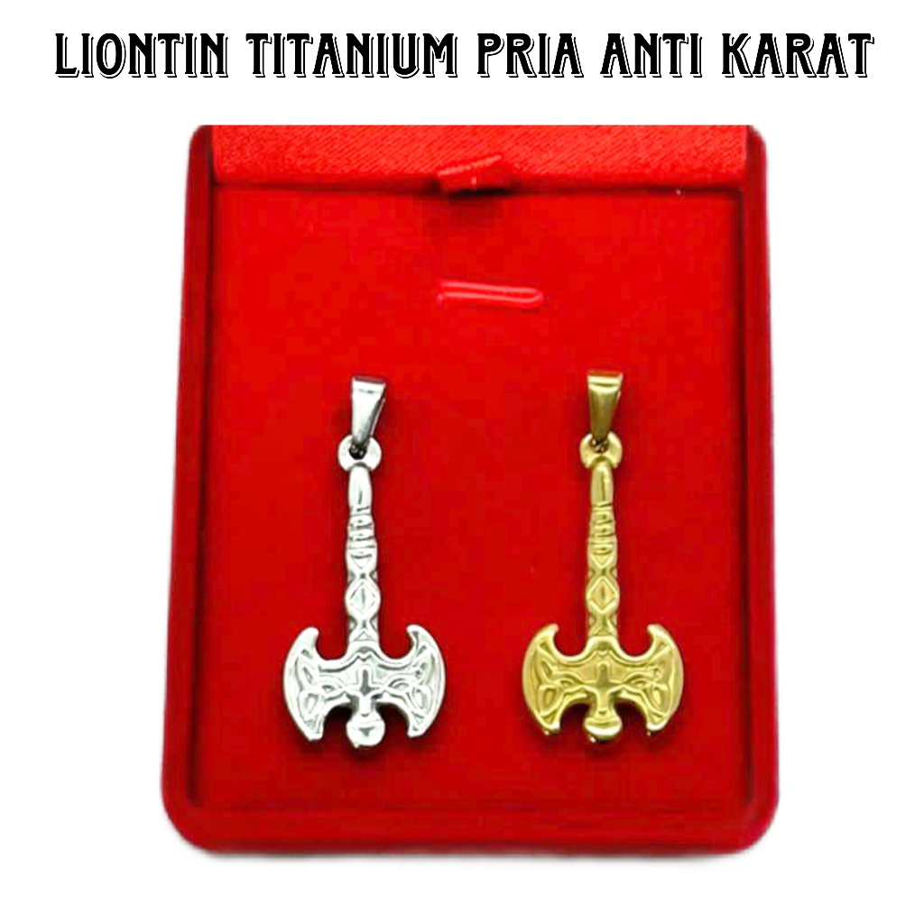 Jual Liontin Titanum Pria Anti Karat Bandul Necklace Kapak Trendy ...