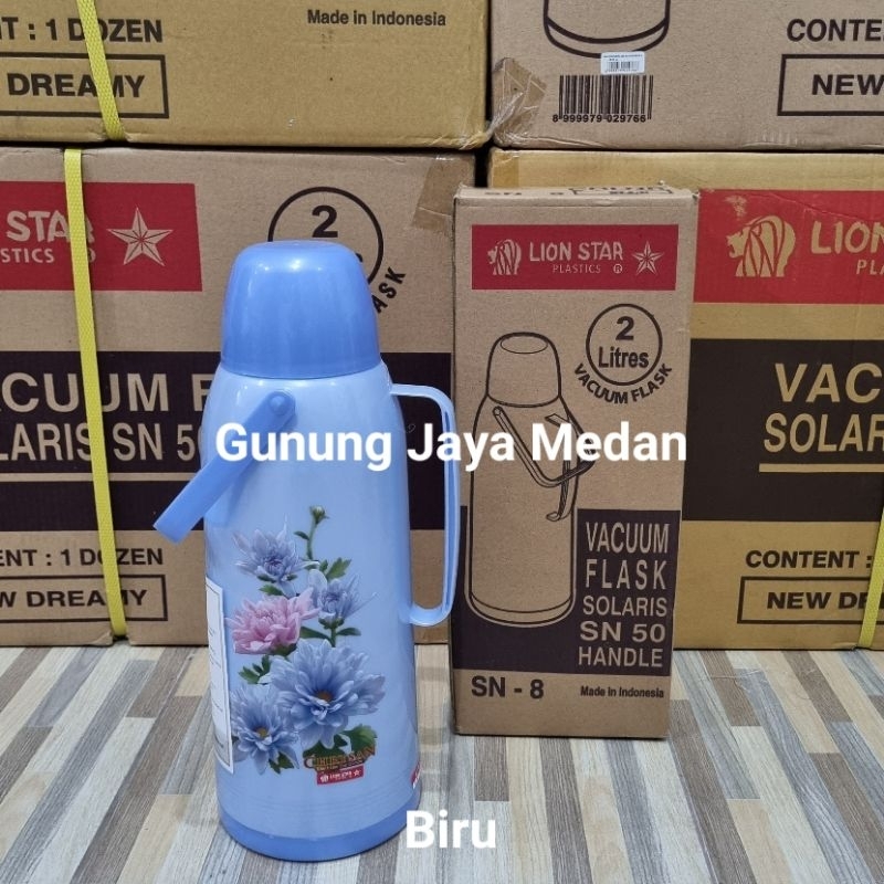 Jual Termos Air Panas 2 Liter Kaca Vacum Lion Star Solaris | Shopee ...