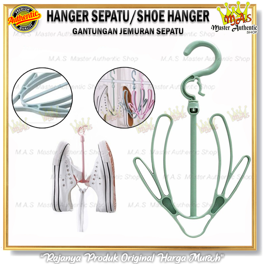 Jual Gantungan Sepatu Sandal Jemuran Pengering Shoe Hanger Multifungsi ...