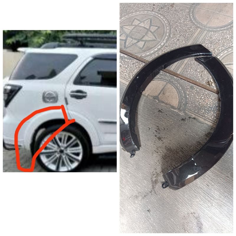 Jual over fender belakang toyota rush 2008-2016 | Shopee Indonesia