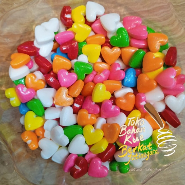 Jual CONVETI LOVE & STAR SUGAR IMPORT / HIASAN KUE LOVE ISI 50 GR ...