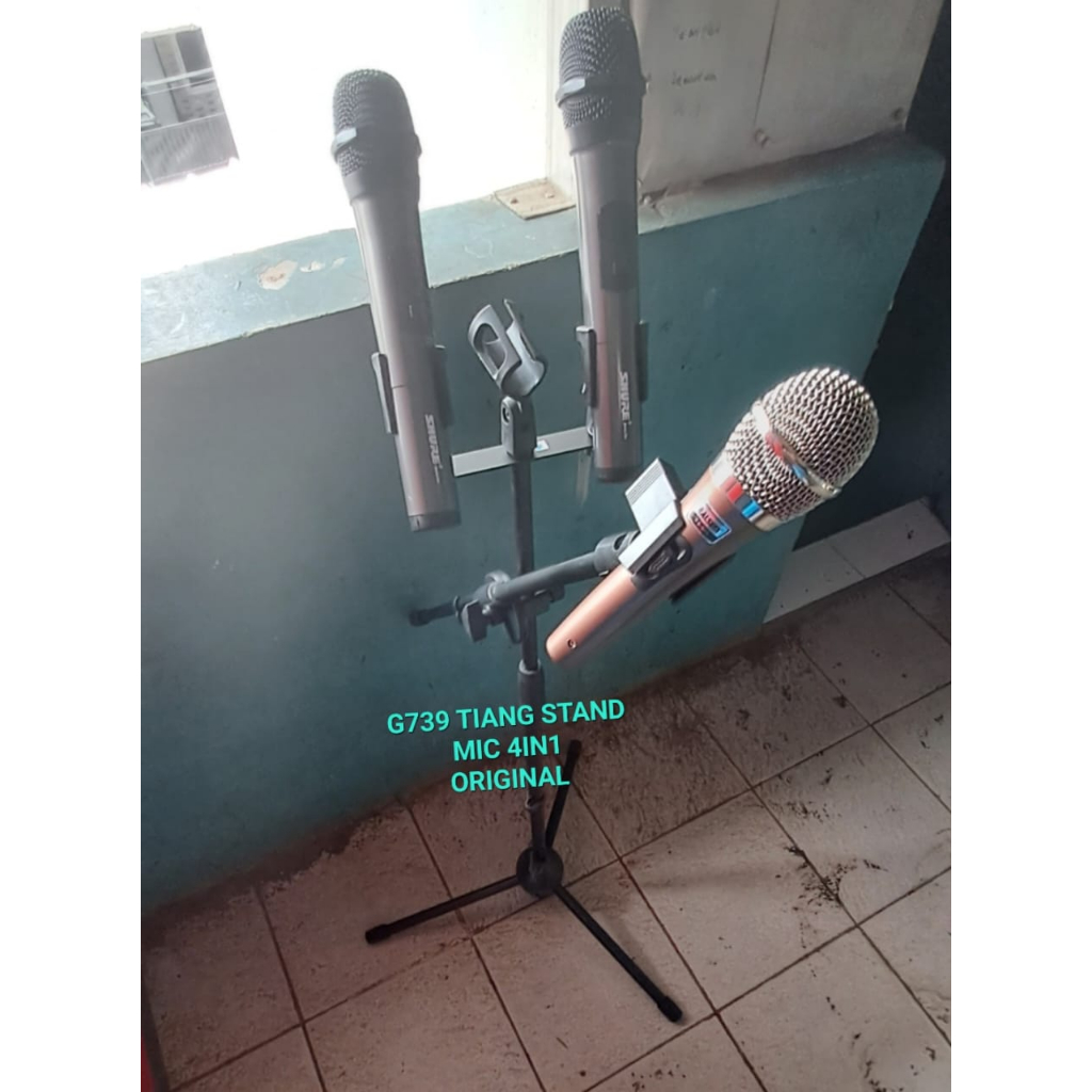 Jual G739 ORIGINAL TIANG STAND 4in1 MIC 4 CABANG TINGGI 130 CM MIK MIK ...
