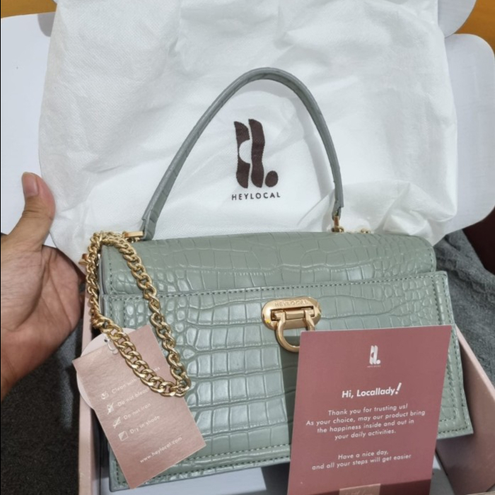 Jual HEYLOCAL SYDNEY GREY BAG PERFECT WITH BOX TAS HEYLOCAL SYDNEY GREY ...