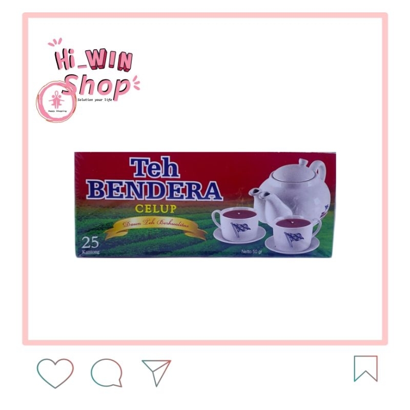 Jual Teh Celup Bendera Kotak Teh Bendera Celup Minuman Teh | Shopee ...