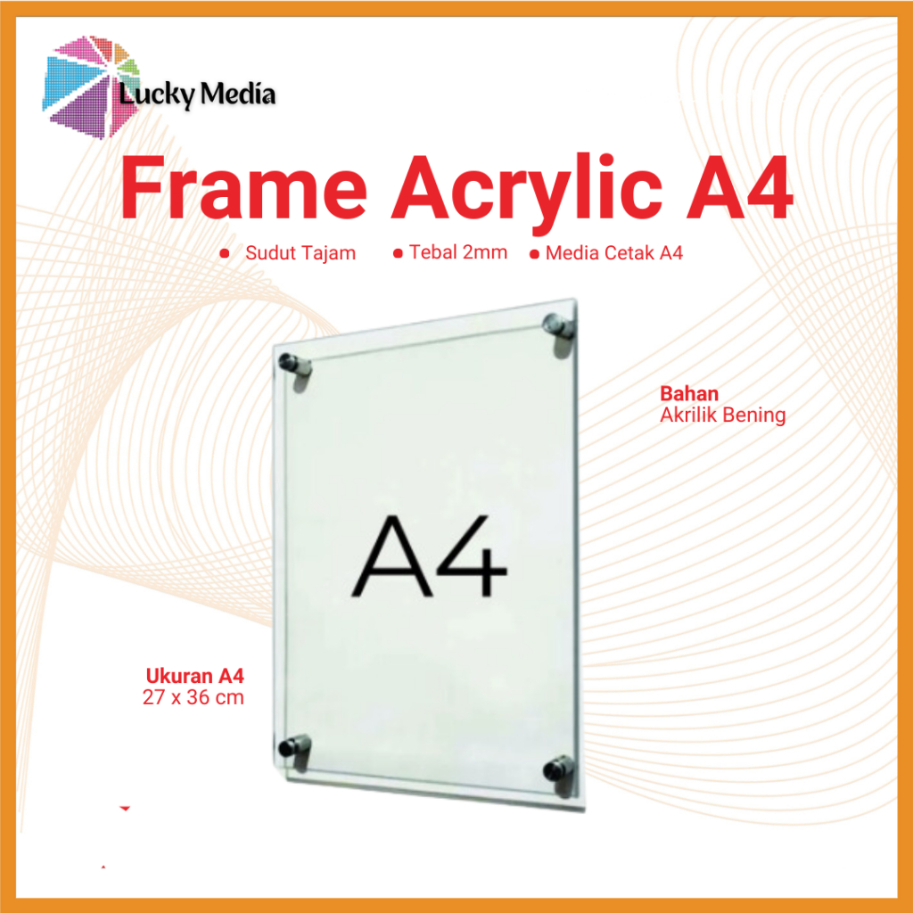 Jual Frame Akrilik A4 Display Poster - Ukuran A4 Acrylic Frame Menu Bingkai Foto Dinding ...