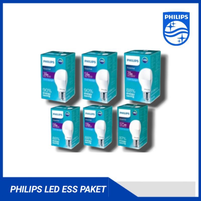 Jual Lampu Philips Led Essential Bulb 6500K Cahaya Putih Termurah ...