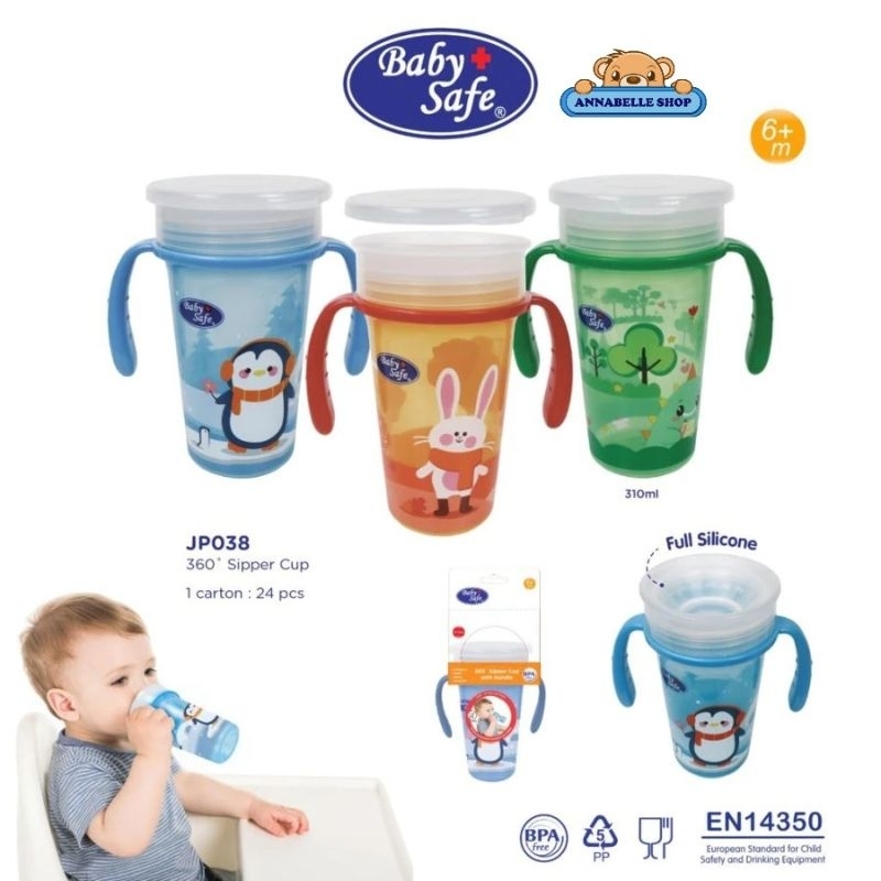 Jual Baby Safe 360° Sipper Cup 310ml Training gelas minum anak JP038 ...