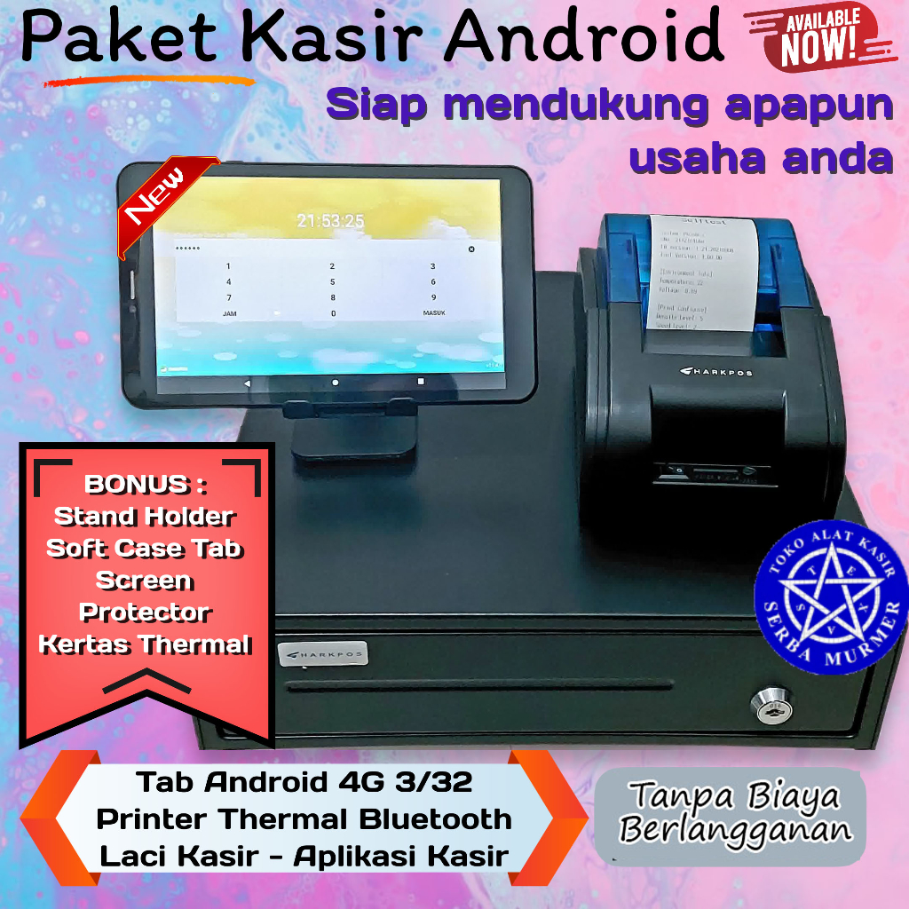 Jual Paket lengkap Kasir Tab Android Untuk Toko atau Usaha Apapun ...