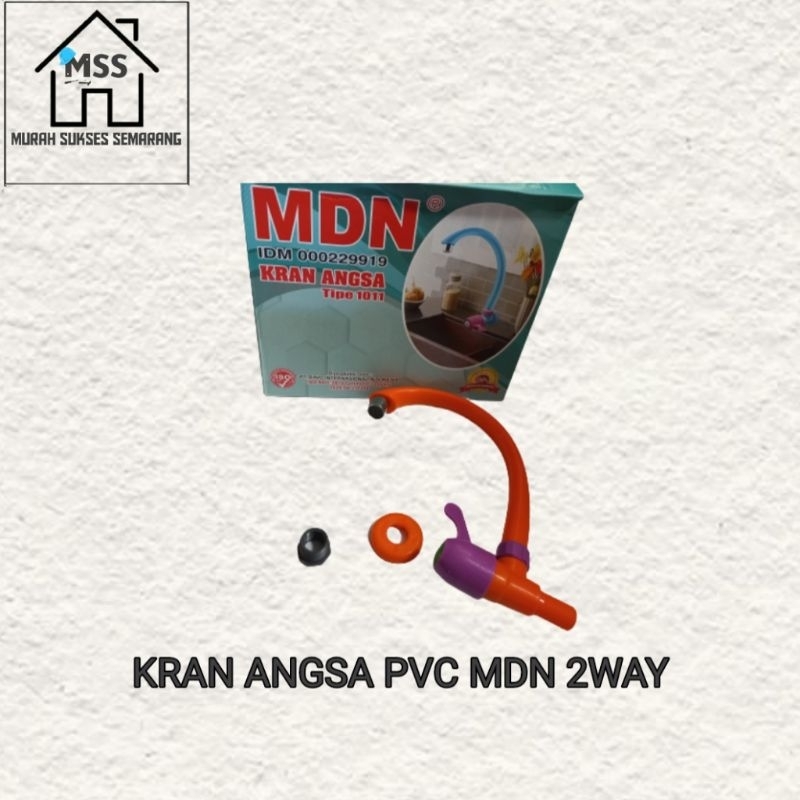 Jual MDN- Kran bak cuci piring / Kran angsa pvc 2way | Shopee Indonesia