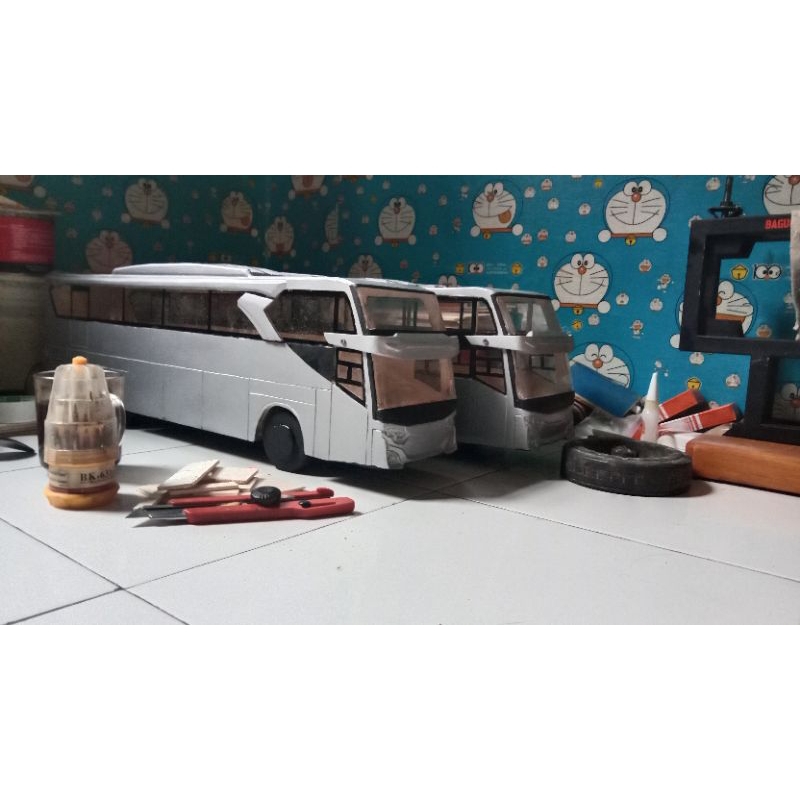 Jual MENTAHAN ATAU KOPONGAN MINIATUR BUS SKALA 1:20 FULL BUKA BUKAAN ...