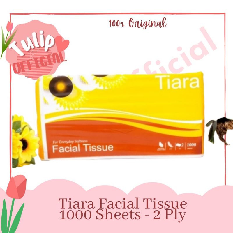 Jual Tisu Tissue Facial Pulp TIARA 1000 Sheets 2 Ply | Shopee Indonesia