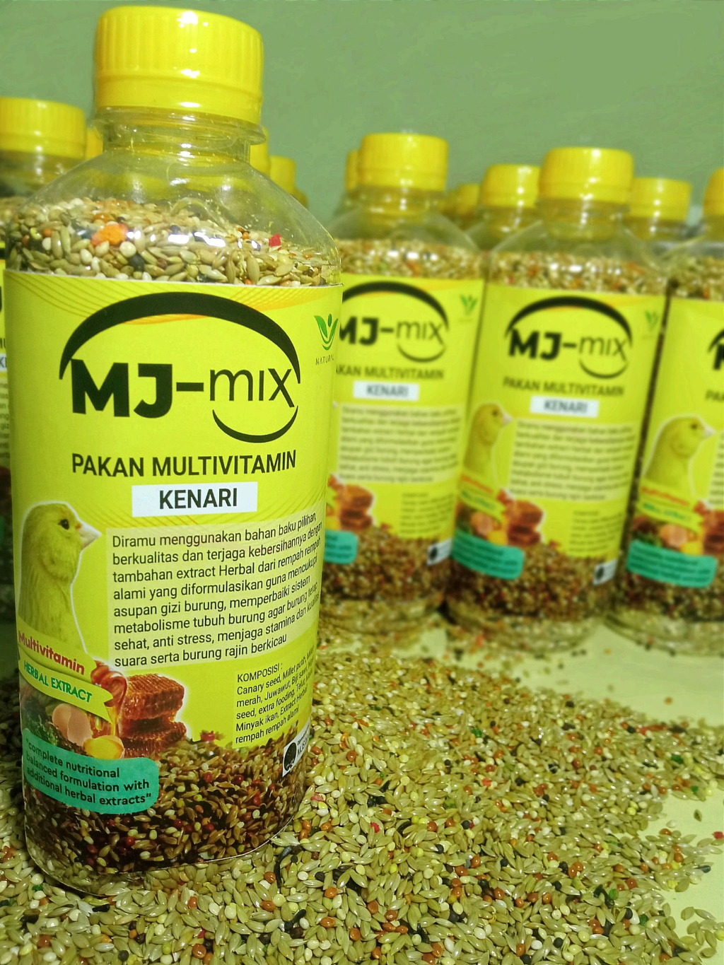 Jual MJ-MIX CANARY | Pakan kenari multivitamin plus extract herbal ...