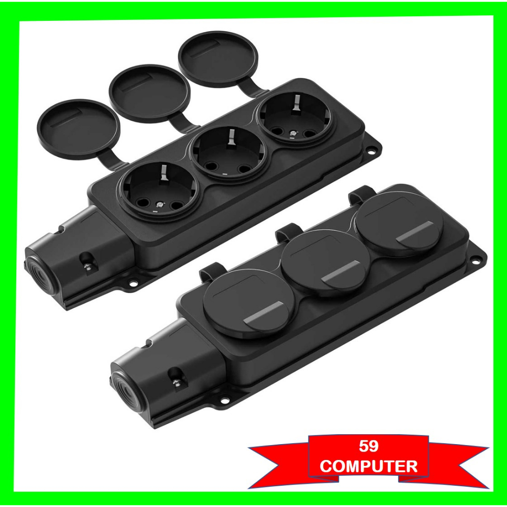 Jual Stop Kontak Steker 3 Lubang Colokan Terminal Listrik Sambungan ...