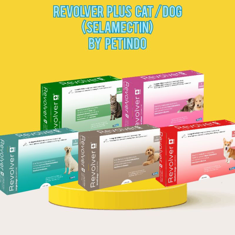 Jual PETINDO REVOLVER PLUS ADULT CAT Selamectin - Obat kutu kucing 2.5 ...