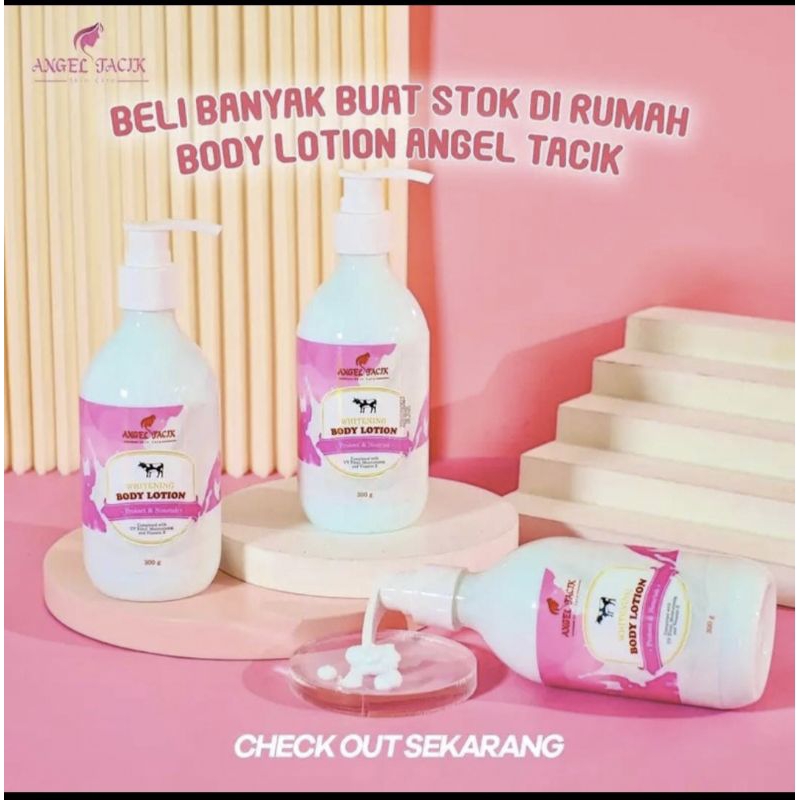 Jual 3 Botol Body Lotion ANGEL TACIK kemasan baru 300gr | Shopee Indonesia