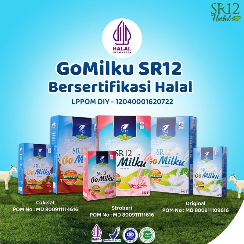 Jual Susu Kambing Etawa Gomilku SR12 / Kaya Manfaat / Susu Untuk Kesehatan (200gr) | Shopee ...