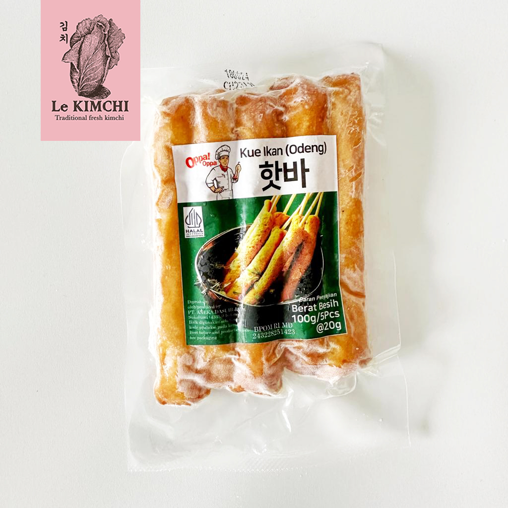Jual OPPA Hotbar Odeng 100 g HALAL Eomuk Oden Korean Fish Cake Kue Ikan ...