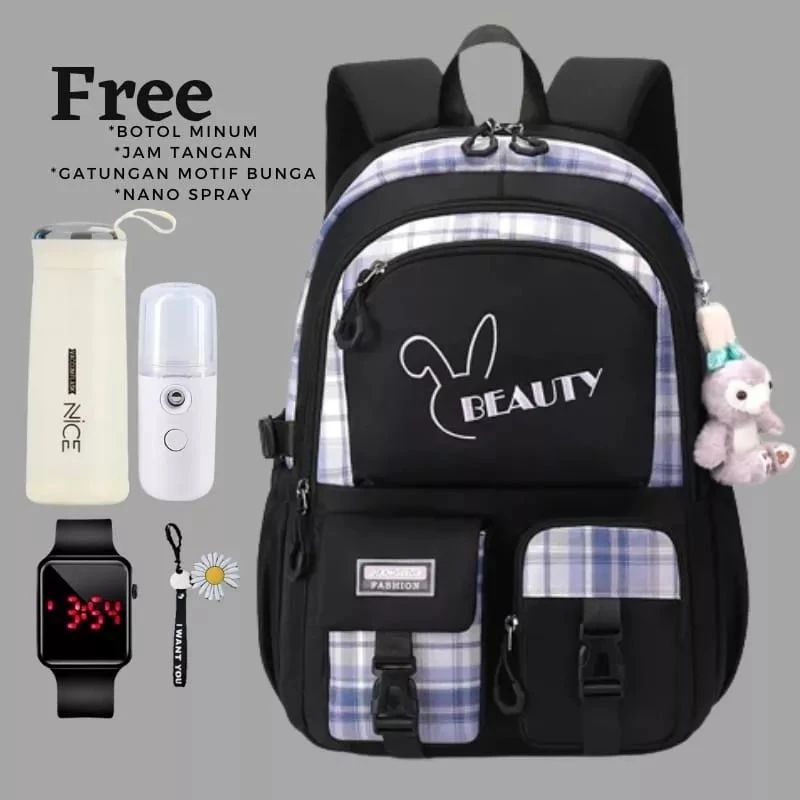 Jual DBS BEAUTY Tas Punggung Ransel Sekolah SD SMP SMA Anak Perempuan Model Korea Terlaris ...