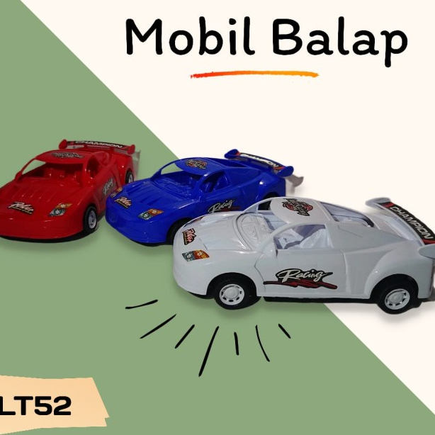 Jual Mainan Mobil Balap Besar LT52 - Putih | Shopee Indonesia
