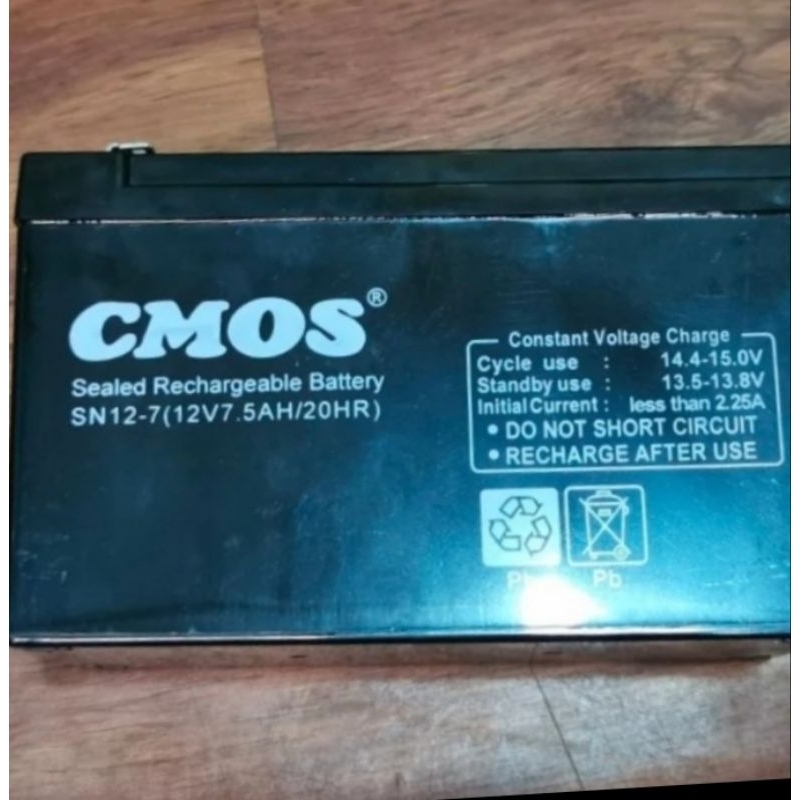 Jual CMOS BATTERY AKI KERING 12V 7,5AH / BATTERY ACCU KERING 12V 7,5 ...