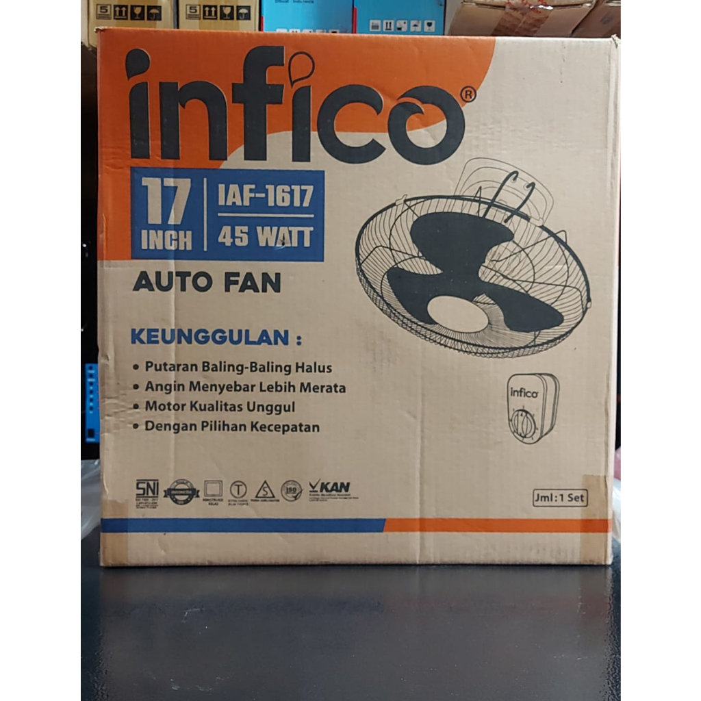 Jual Kipas Angin Orbit Infico IAF 1617 Ukuran 17 Inch | Shopee Indonesia