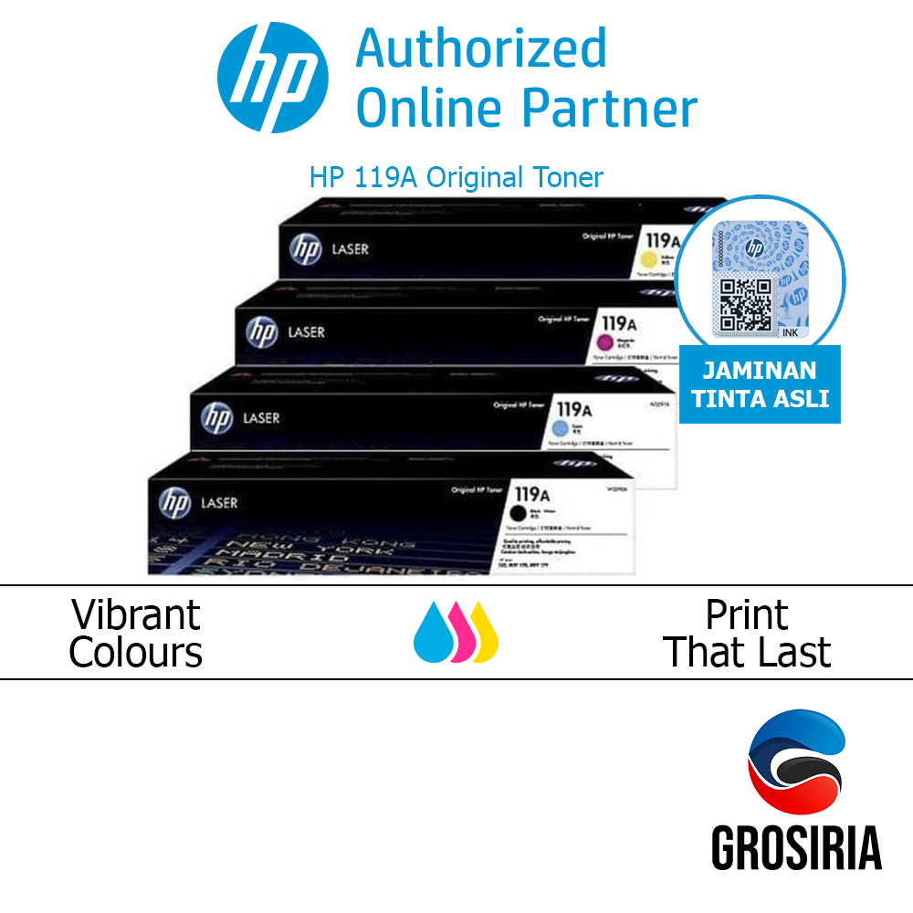 Jual HP Toner 119A Black Original Laser Toner Cartridge | Shopee Indonesia