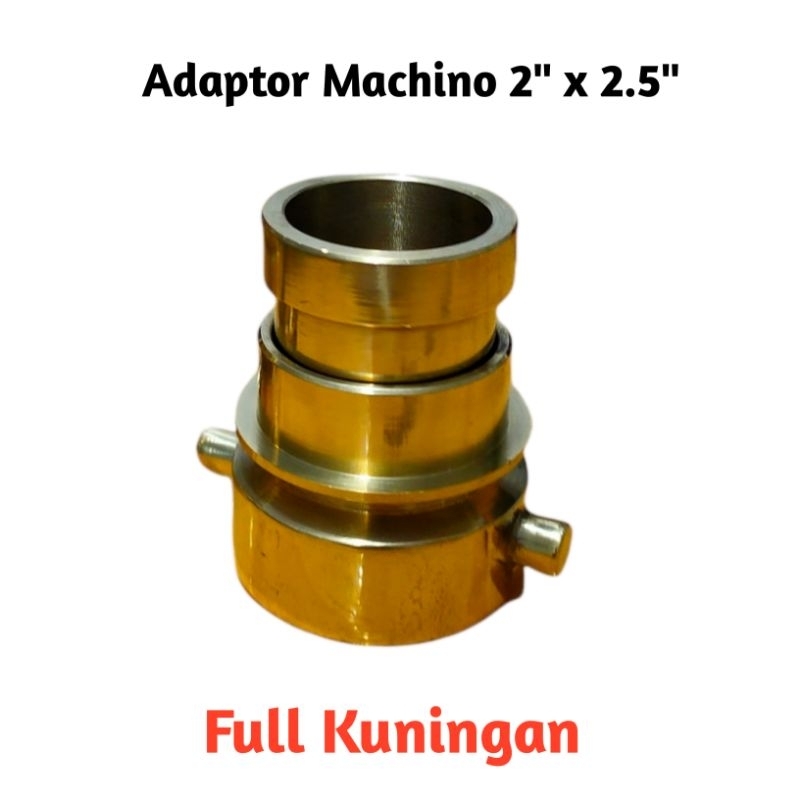 Jual Adaptor Pemadam Machino Drat Dalam 2.5 x 2 Inch Full Kuningan | Shopee Indonesia