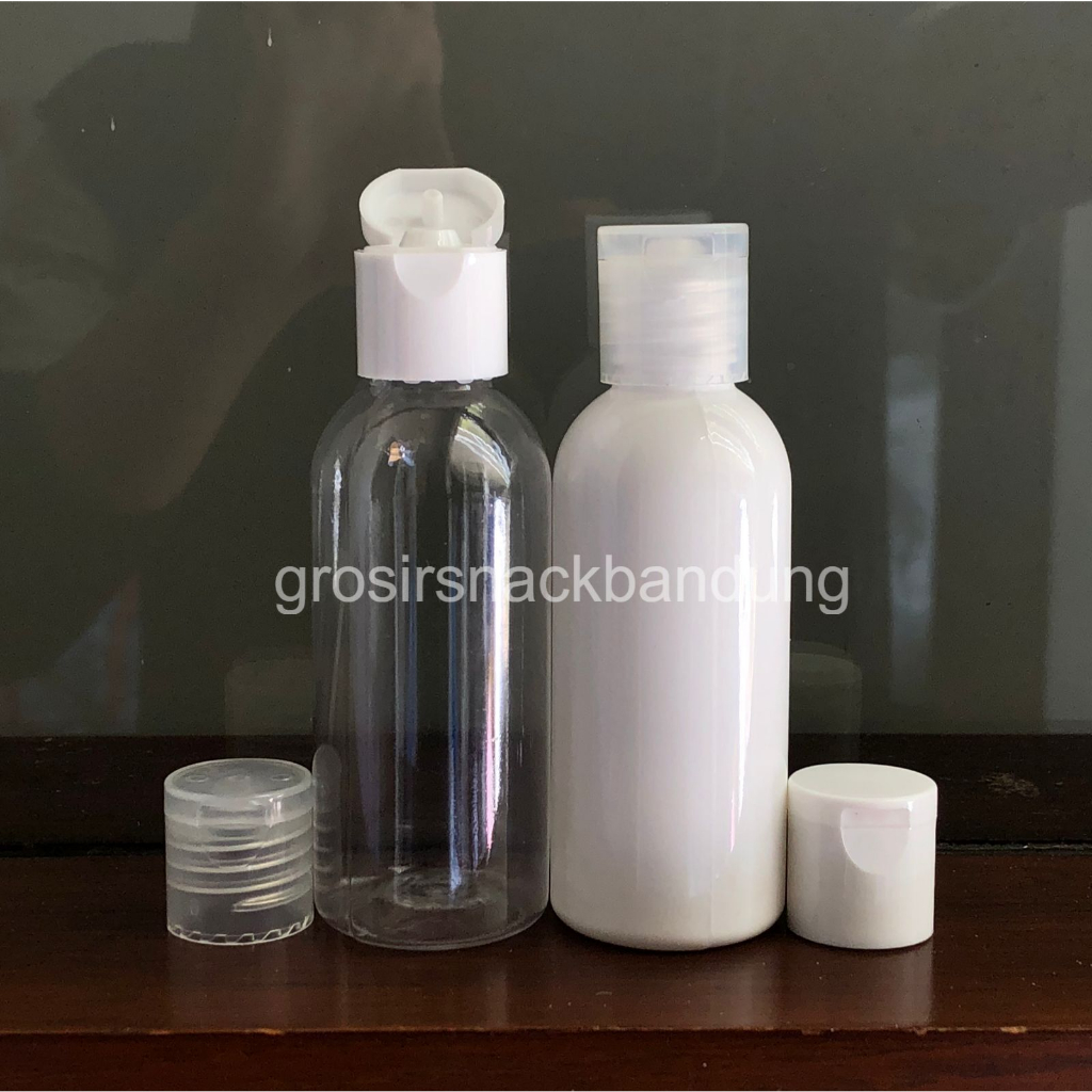 Jual Botol PET 60ml Tutup Fliptop / FLIPTOP 60 ML / 60ml Fliptop Putih Neck 18 | Shopee Indonesia