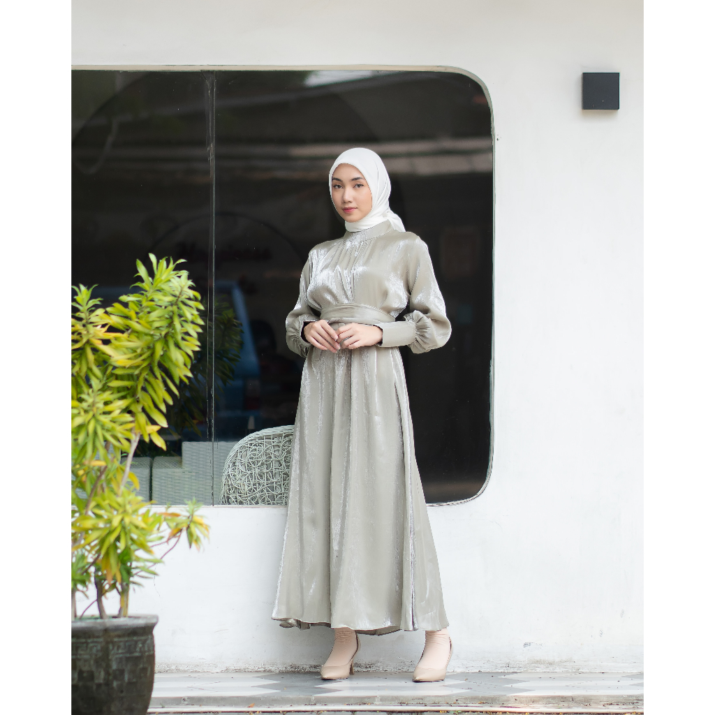 Jual MIB_Style AYRA Gamis Sultan Terbaru 2024 Dress polos remaja Korean ...