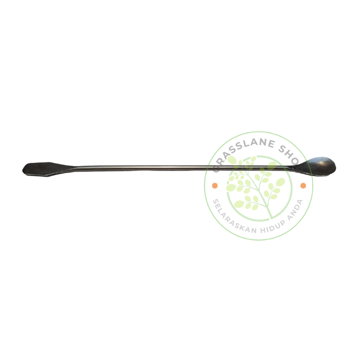 Jual Spatula Stainless Laboratorium Sendok Bahan Kimia Obat Lab 18 cm ...