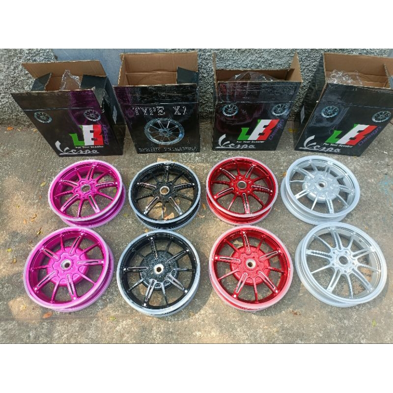 Jual velg CNC Vespa matic JB design | Shopee Indonesia