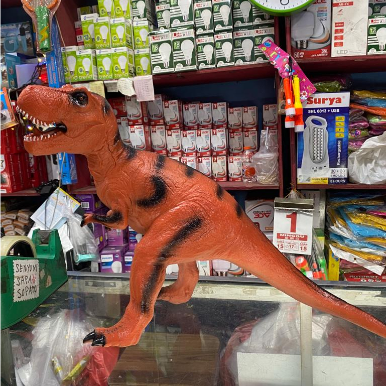 Jual Mainan Dinosaurus Besar Figure Mainan dinosaurus karet lunak Jumbo ...