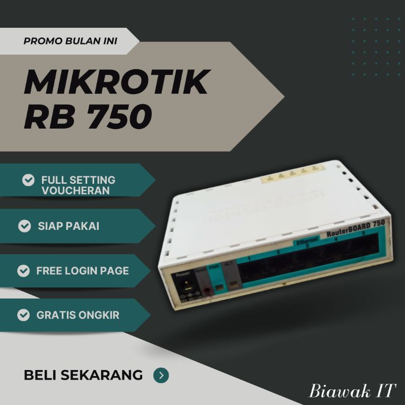 Jual Mikrotik RB 750 Gr3 second / All varian | Shopee Indonesia