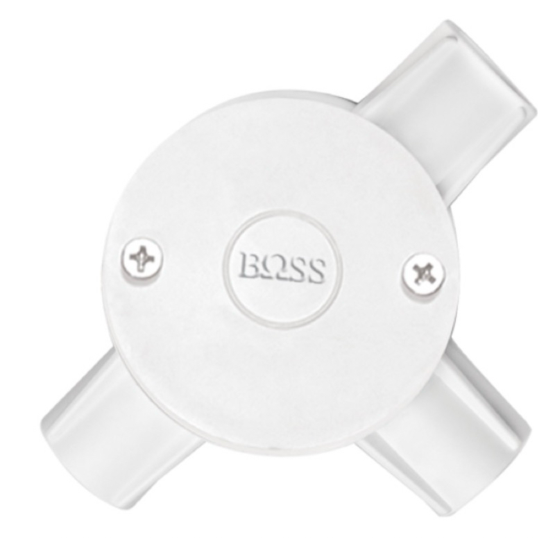 Jual T-dus Boss cabang 3 conduit 20mm ( sudah termasuk tutup dan baut ...