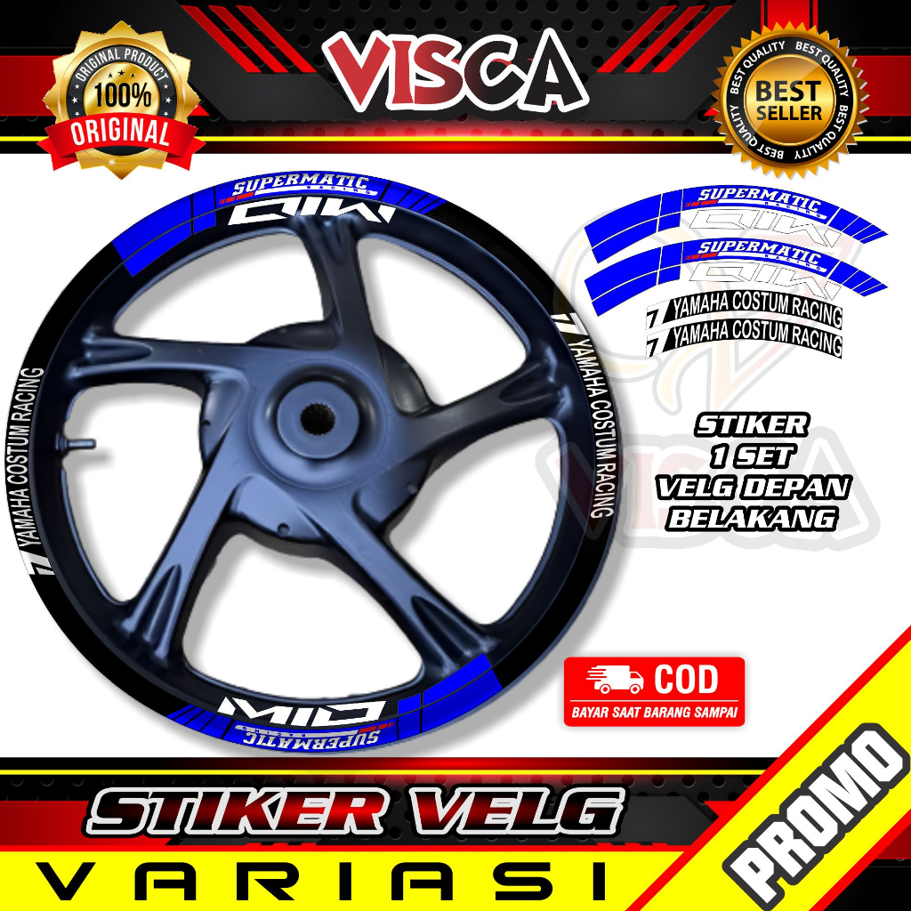 Jual Stiker Velg List Velg Motor Stiker Velk Mio Ring 14 Mio | Shopee Indonesia