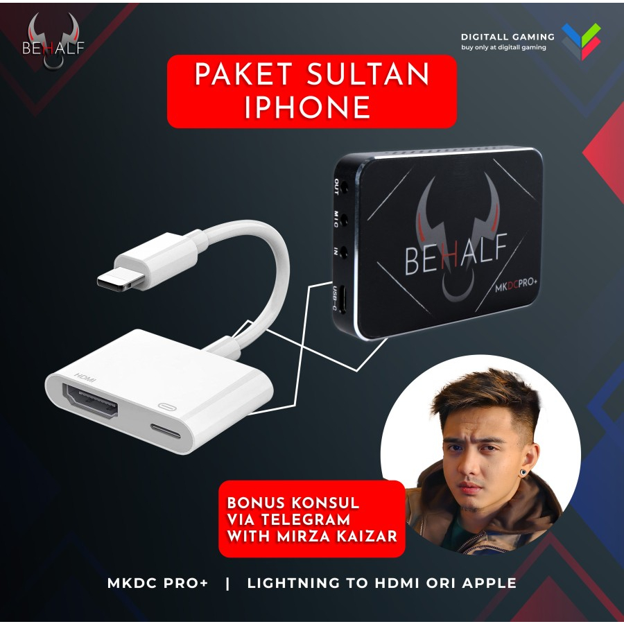 Jual PAKET LIVE STREAMING GAME BEHALF SULTAN IPHONE free KONSUL | Shopee Indonesia