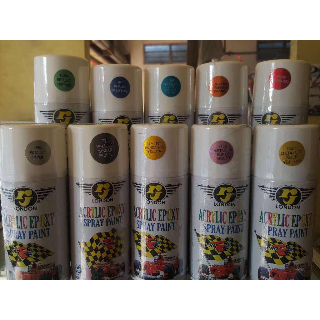 Jual Pilox RJ London Mettalic 300cc / cat semprot | Shopee Indonesia
