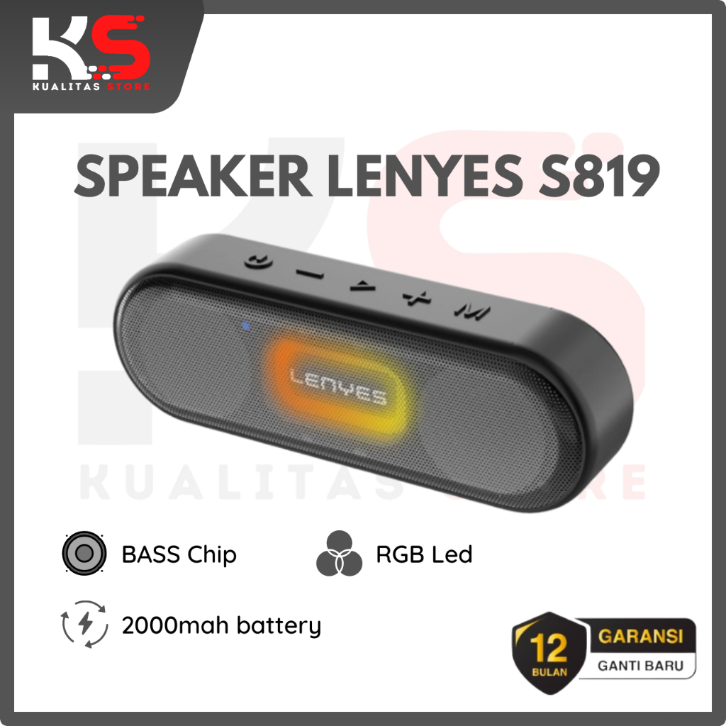 Jual LENYES SPEAKER BLUETOOTH RGB TWS V5.0 WATERPROOF IPX6 20WATT HIFI ...