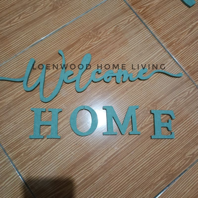 Jual Pajangan Dinding Dapur Aesthetic Welcome Home Mentahan | Shopee ...