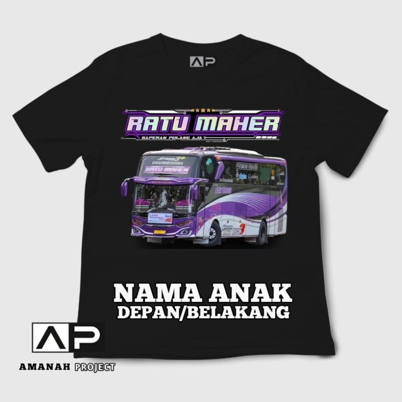Jual Kaos Anak Custom Gambar Jet Bus Ratu Maher Bahan Premium { FREE NAMA } | Shopee Indonesia