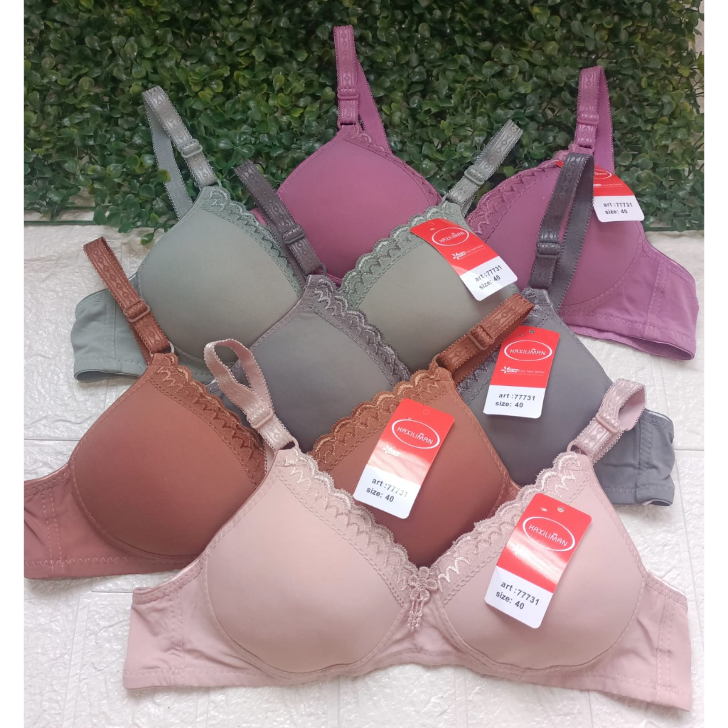 Jual Bh Wanita Import / Bh Tanpa kawat / Kait 2 / cup B Standar / Size 34 - 40 / Real Pict ...