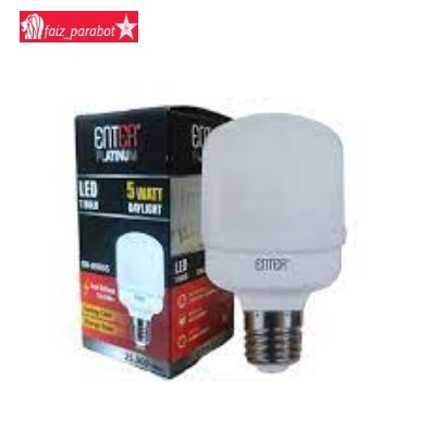 Jual Lampu LED ENTER 5 watt super terang awet tahan lama | Shopee Indonesia