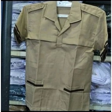 Jual BAJU PRAMUKA RAPILO LENGAN PENDEK/ MERK MUSTAWAH/ BAJU PRAMUKA ...