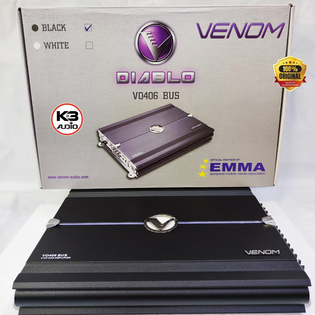 Jual Power 4 Channel Venom Diablo VO 406 BUS / VD 406 BUS 24 Volt ...